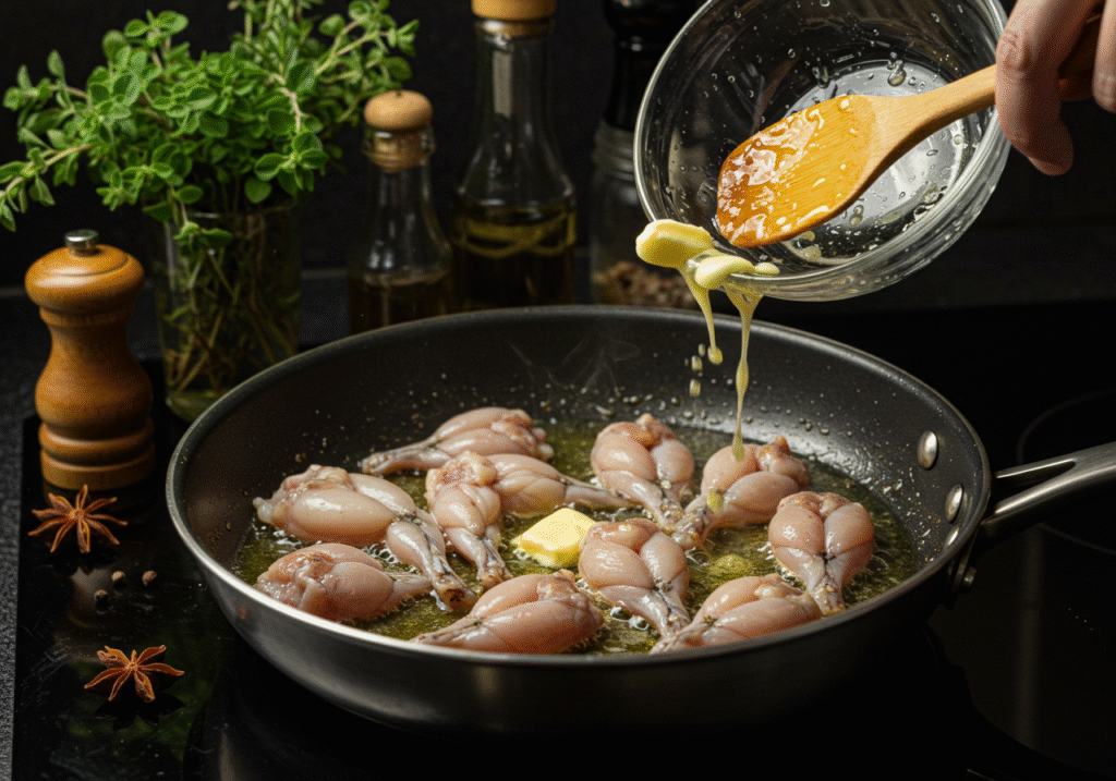 Cuisses de Grenouilles Dorées au Beurre Fondant et Persil - Les Délices ...